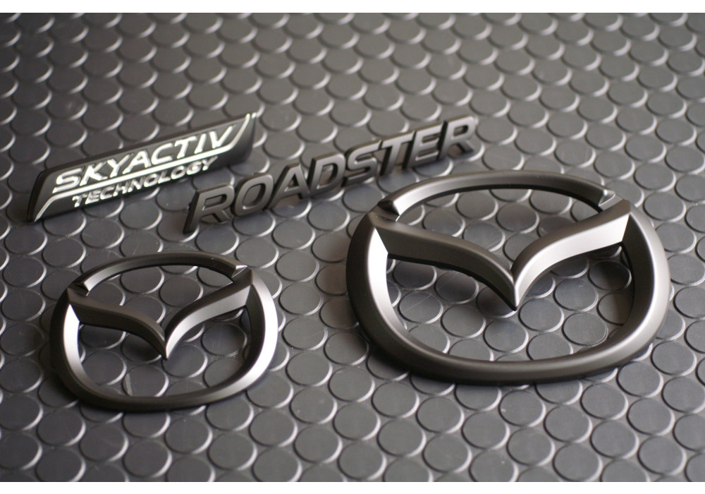 REV9 NC1/NC2/NC3 Matte Black Emblems For MX-5 NC | REV9