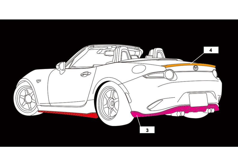 Aimgain Sport Rear Diffuser For Miata MX-5 2016+ | REV9