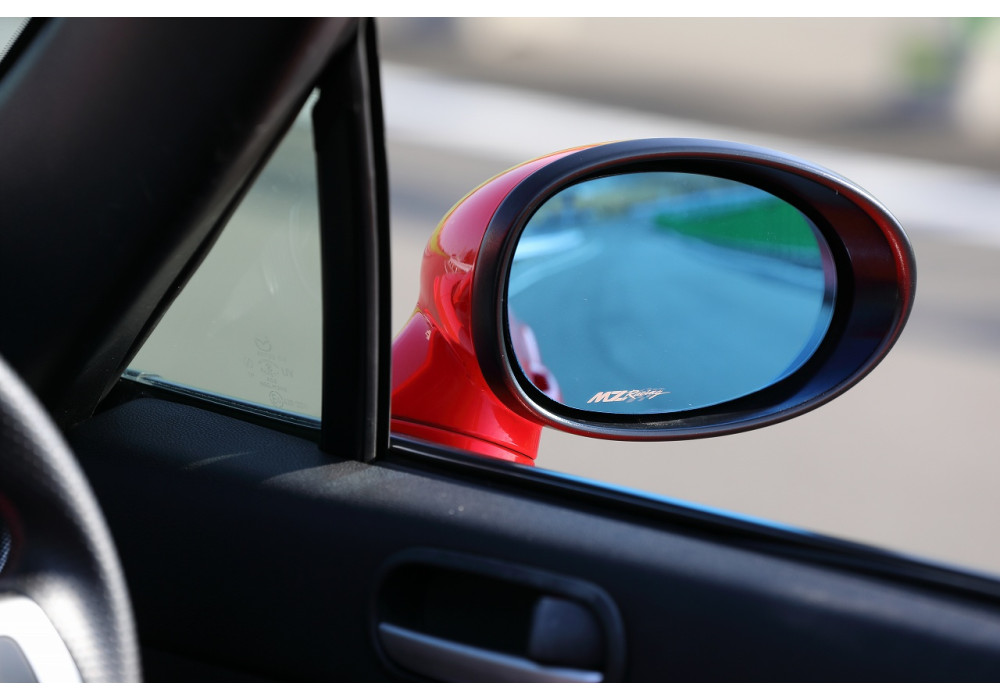 MZ Racing Wide Blue Mirrors For Miata MX-5 NC | REV9